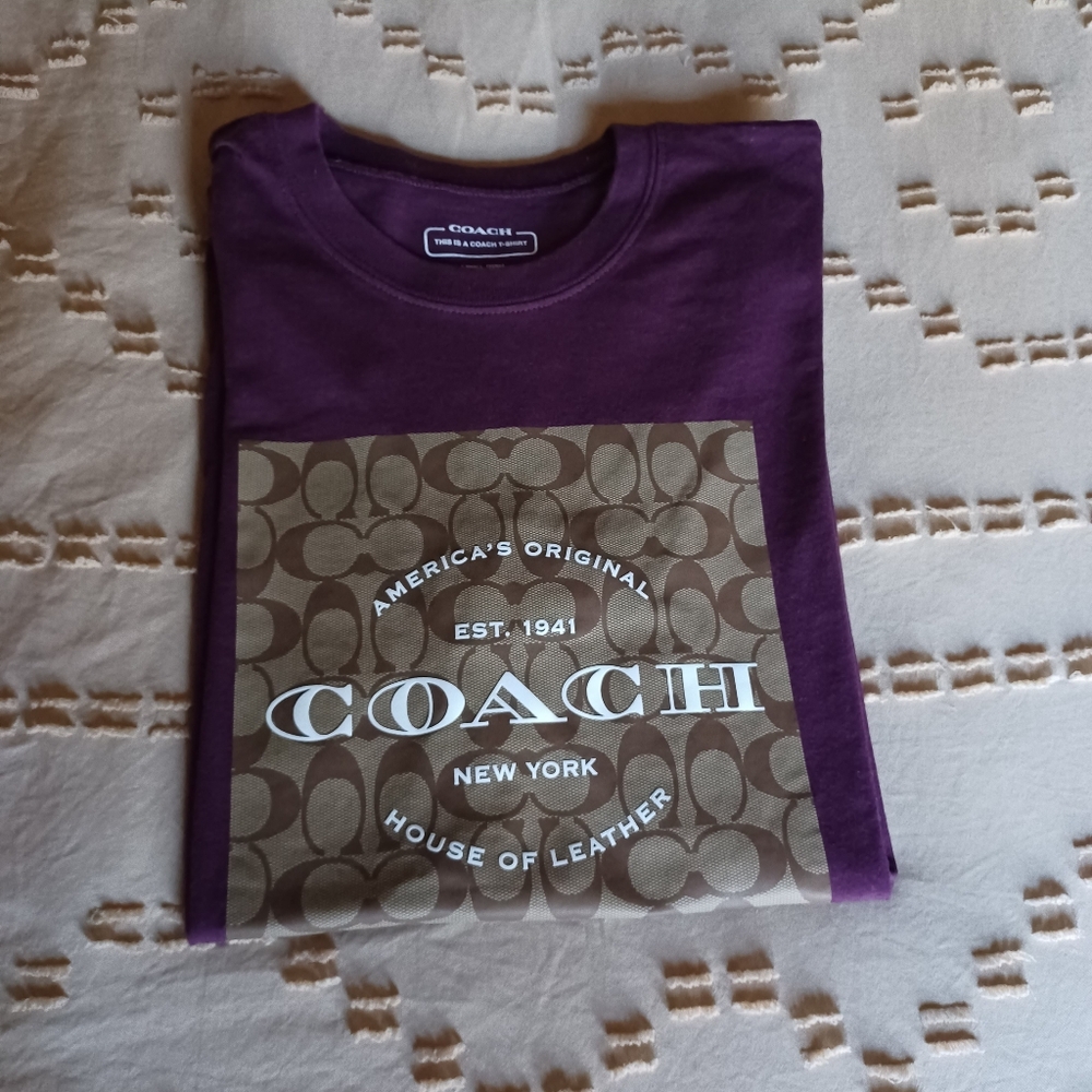Coach Signature Logo T-Shirt - Gem